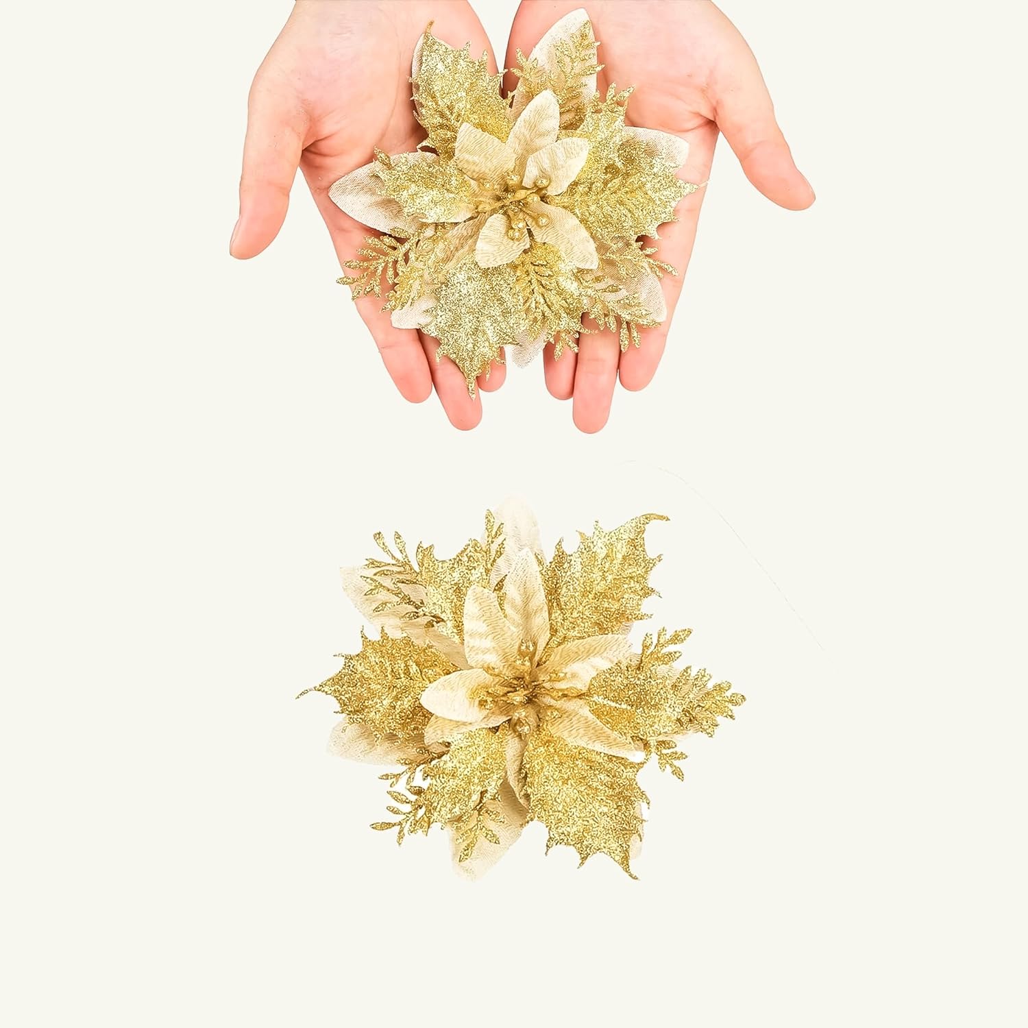 Gold artificial flowers store