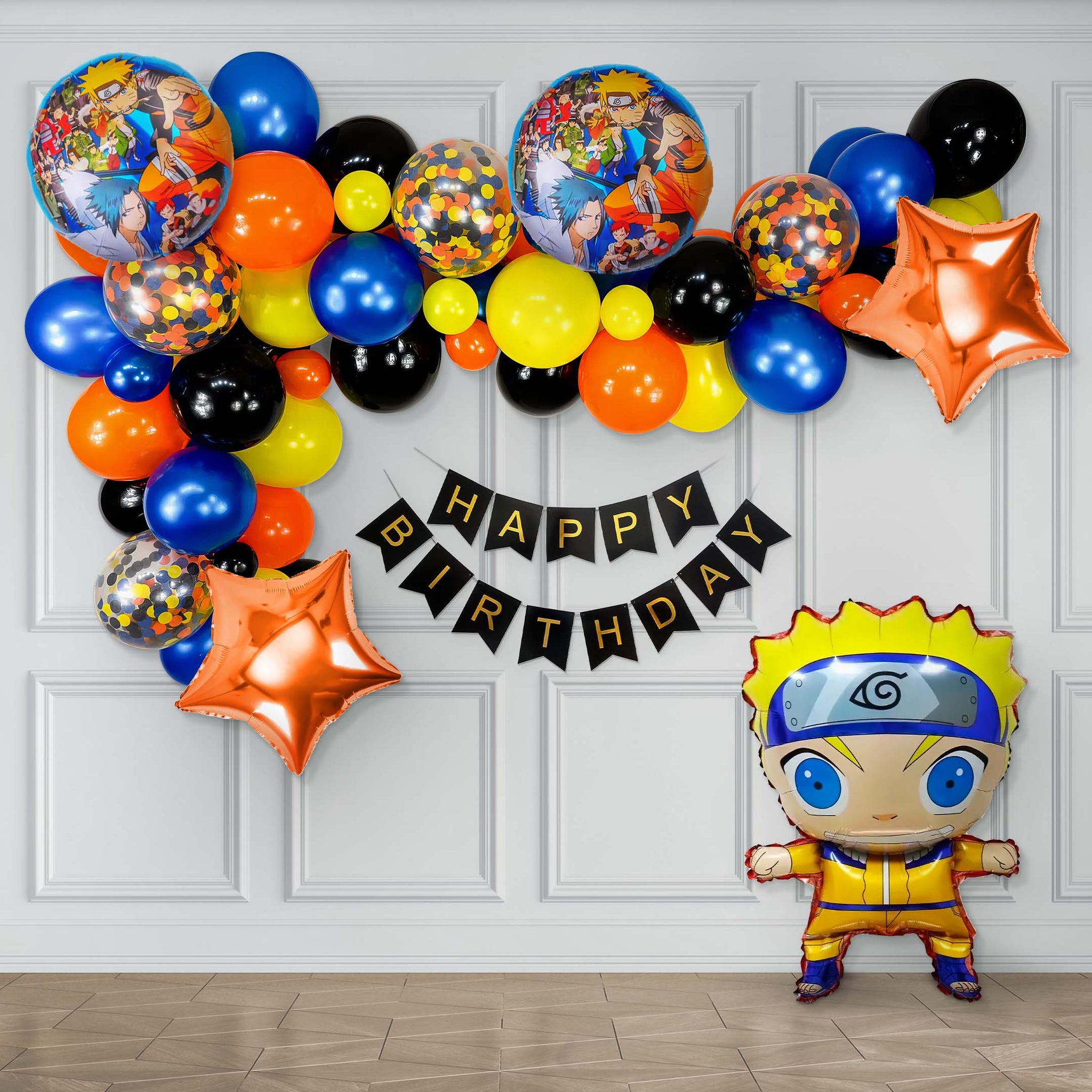 Naruto Theme Birthday Decor Kit for Anime Fans