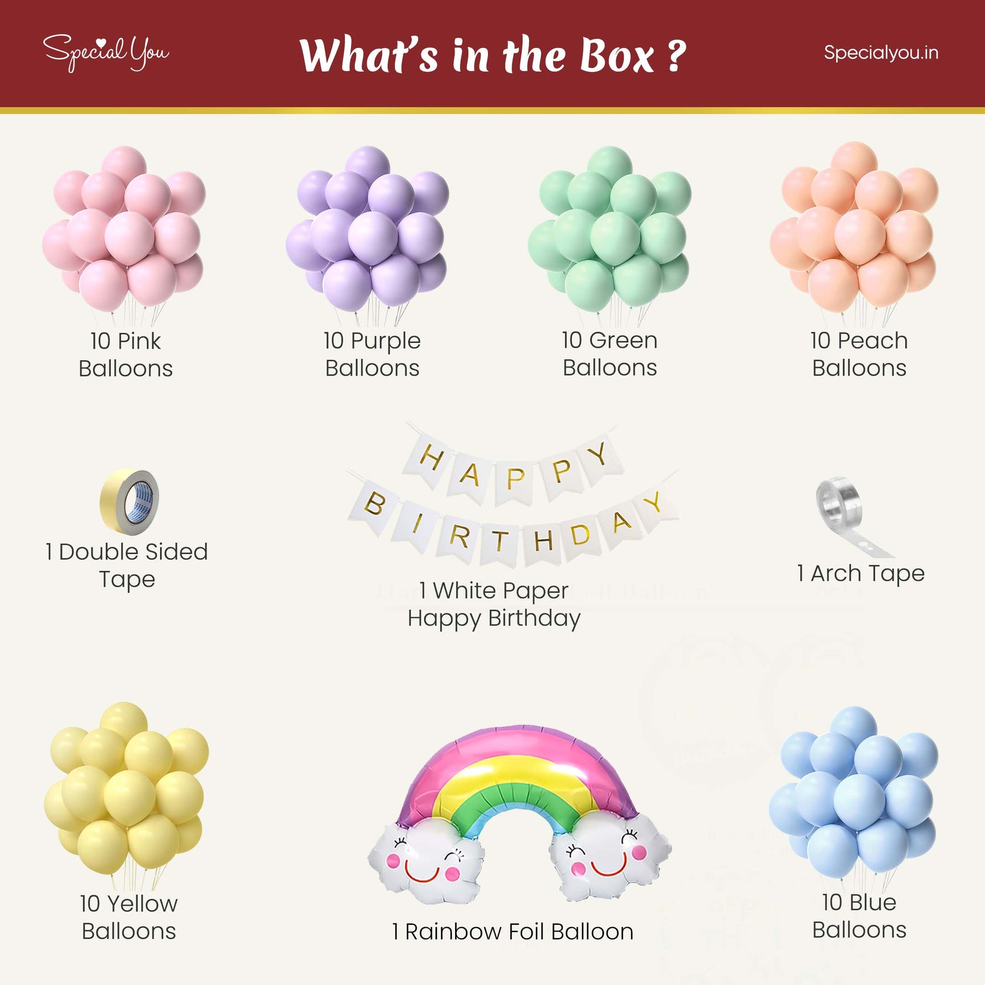 Pastel Birthday DIY Decoration Items