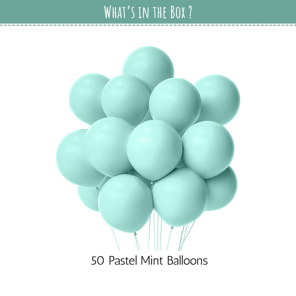 Pastel Mint Green Balloons party decoration-50pcs