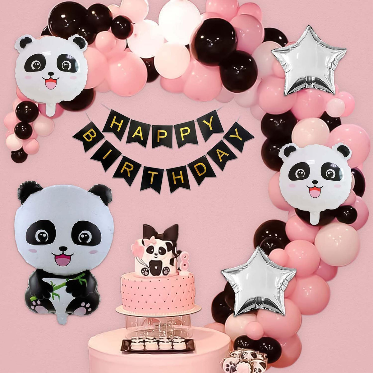 Panda Theme Birthday Decoration
