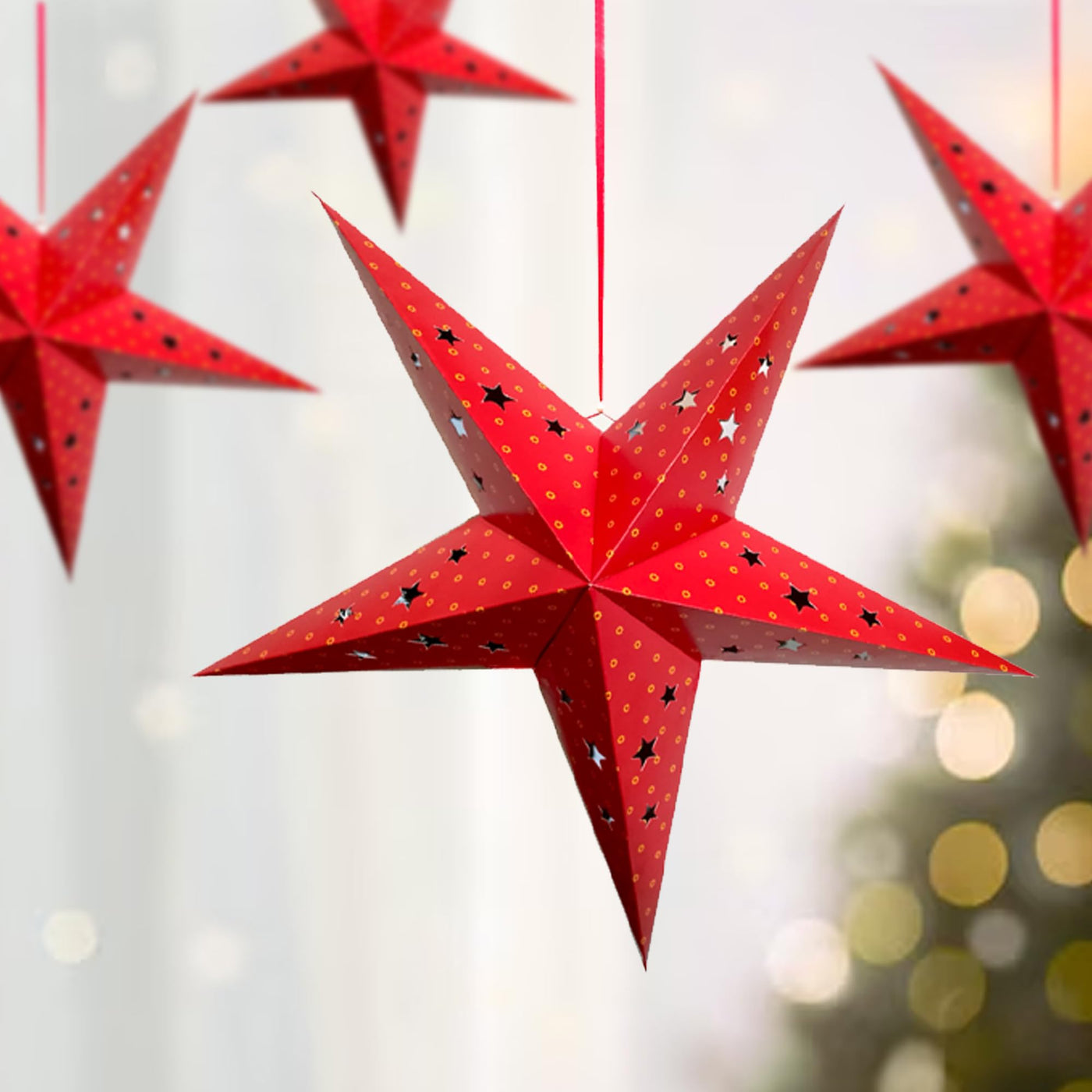 Hanging Star Decor Kit for Christmas Decorations
