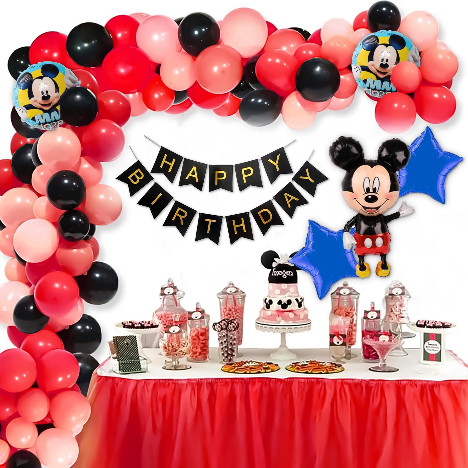 Mickey Mouse-themed foil balloons