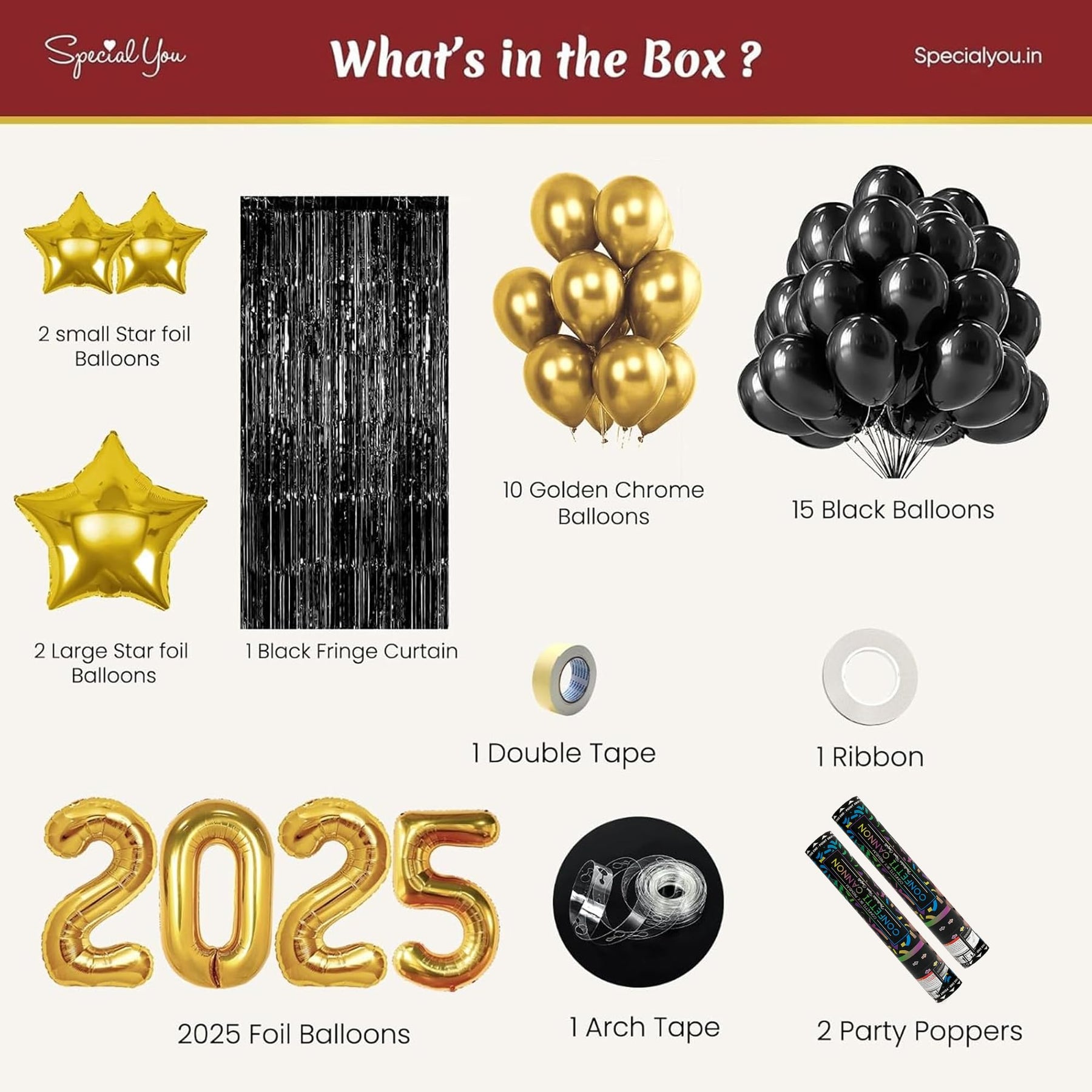 Happy New Year Decoration 2025 Kit