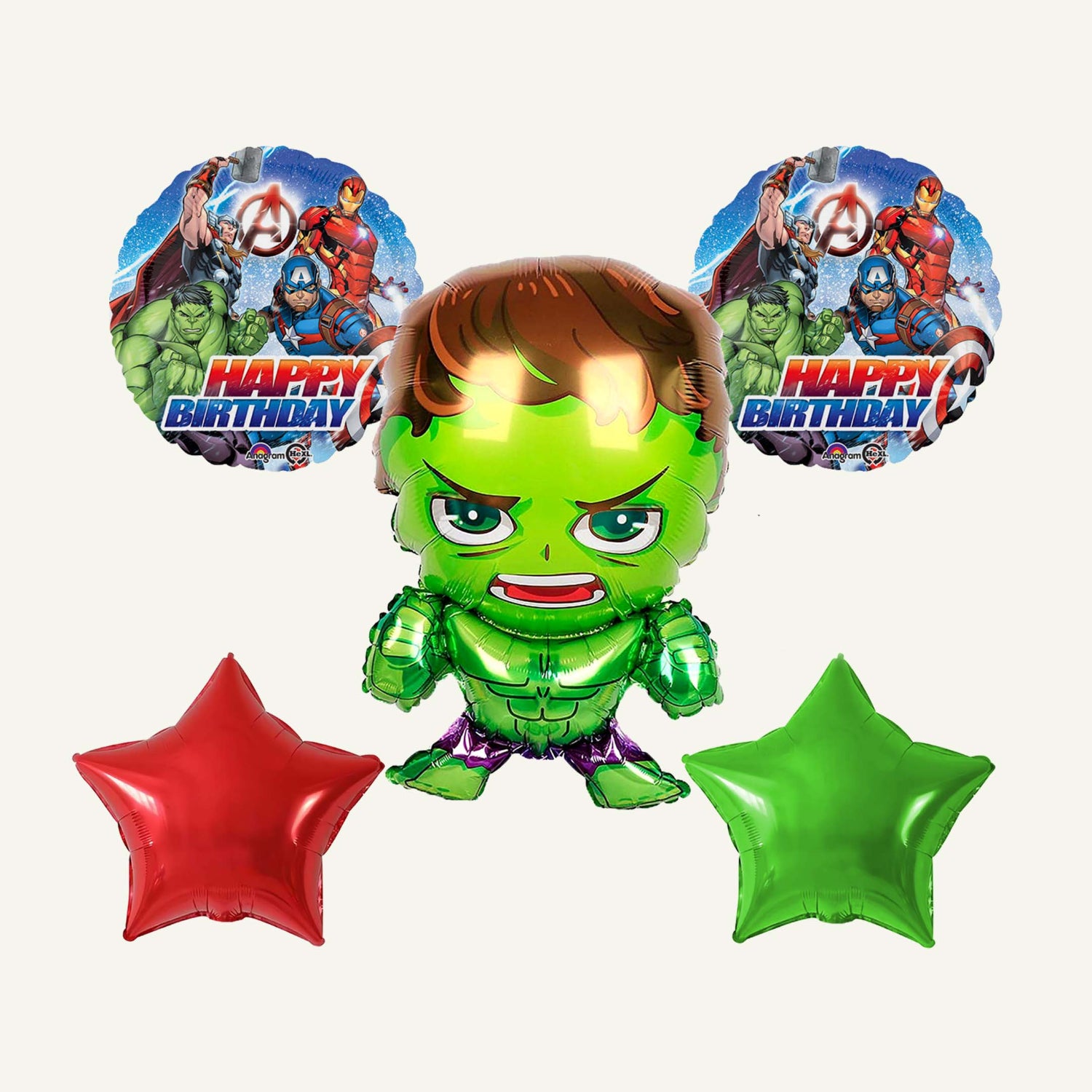 Hulk Foil Balloon Decoration Set